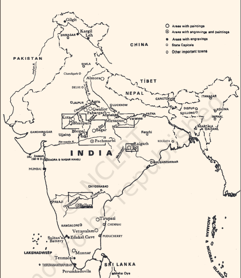 Stone age sites in india Map Upsc Andedge